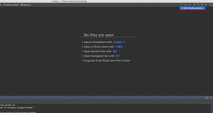 How to configure Django and Tornado in PyCharm Community Edition