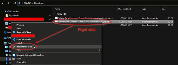 Add Custom Fonts like Operator Mono to Intellij IDEA in Windows