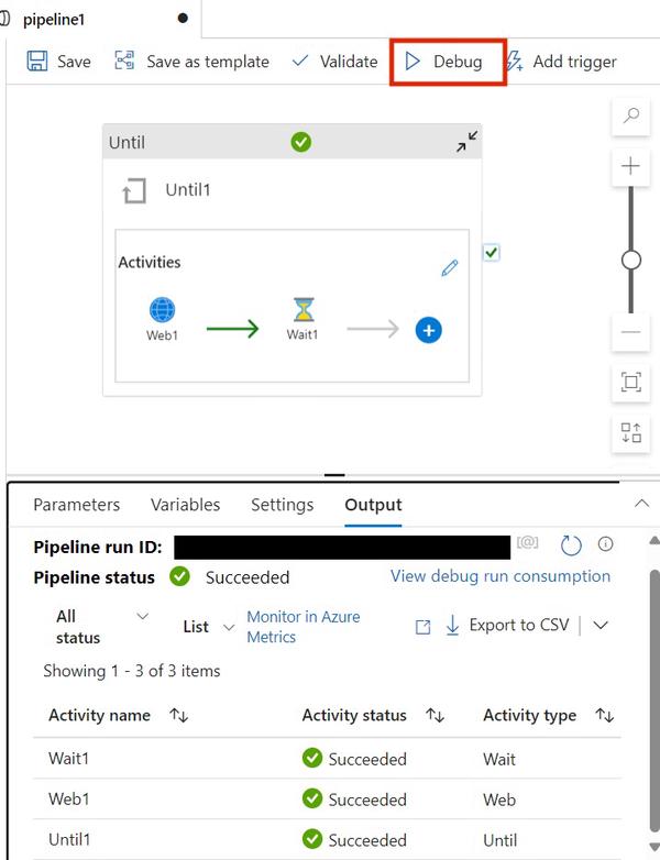 Implement Short Polling in Azure Data Factory